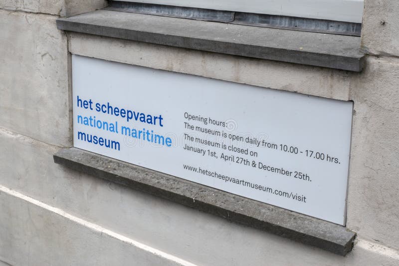 Cartel Scheepvaartmuseum Museo Amsterdam the Netherlands 2452024 Foto ...
