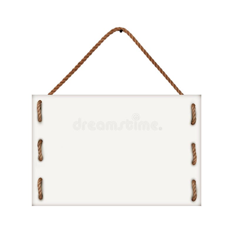 Cartello e corda di carta fotografia stock. Immagine di alberino - 30013198