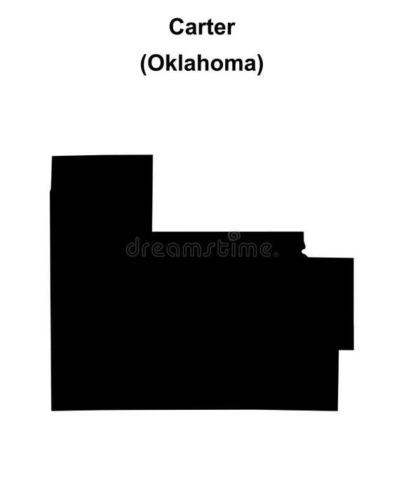 Carter outline map stock vector. Illustration of region - 361751853