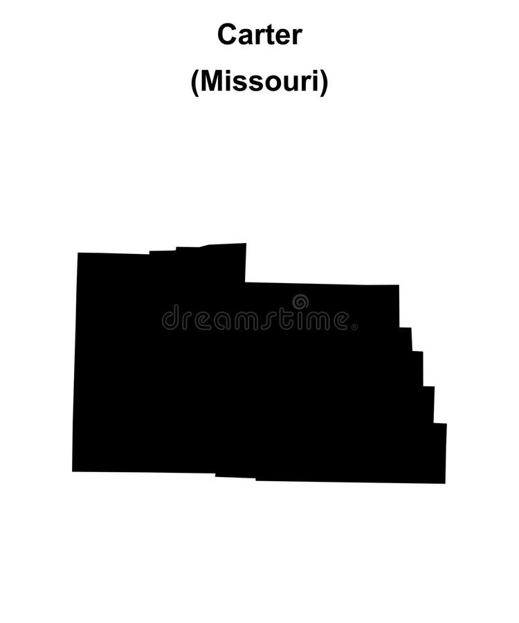 Carter outline map stock vector. Illustration of county - 357452389
