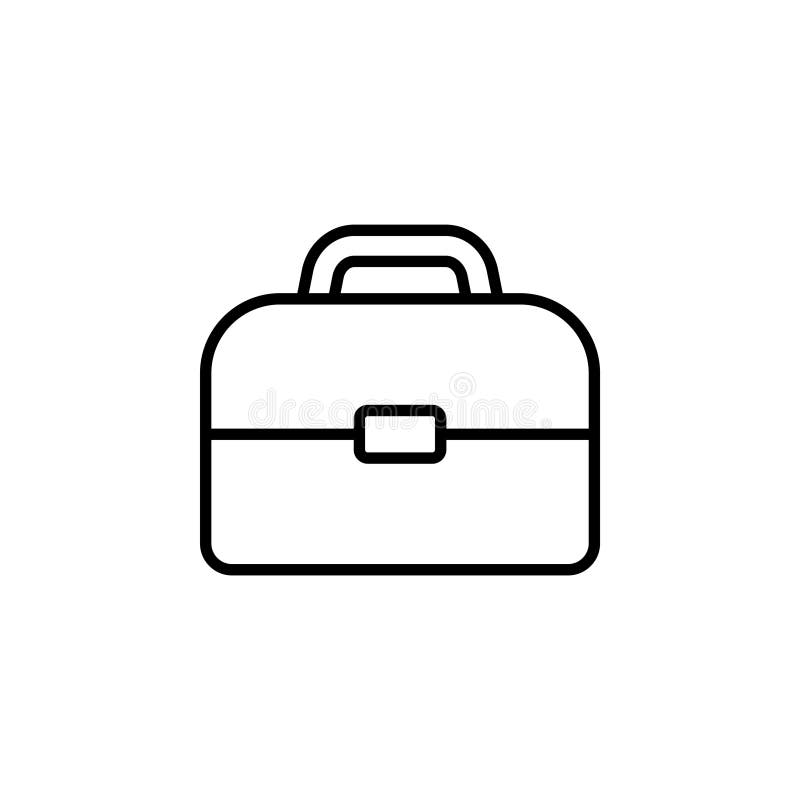 Cartera, Icono Linear Vector Ilustración del Vector - Ilustración de ...