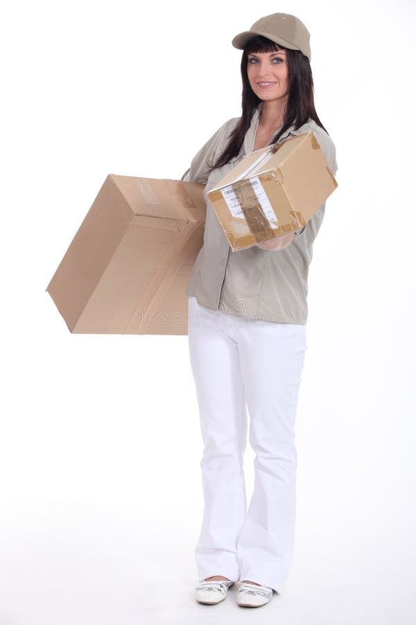 Cartero imagen de archivo. Imagen de cartero, posmujer - 33681273