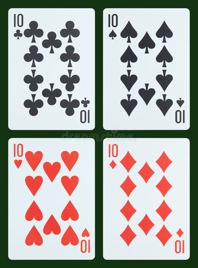 Cartes de jeu - Dix illustration stock. Illustration du coeur - 28373959