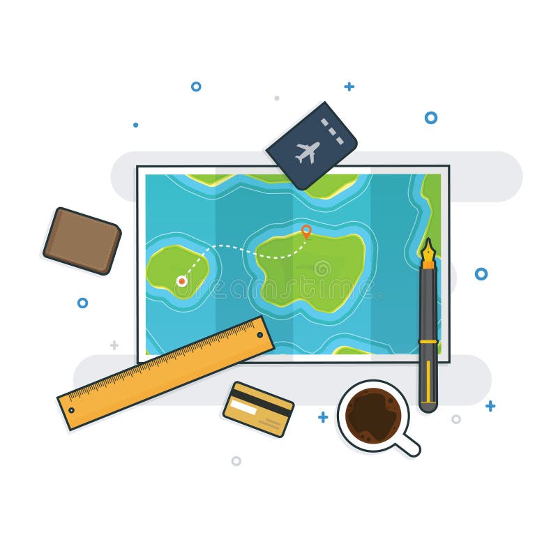 Cartes du haut illustration de vecteur. Illustration du illustration ...