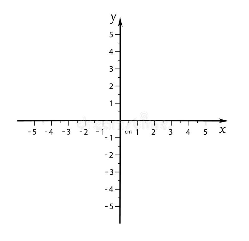 Cartesian Coordinate System Vector Illustration Stock Vector