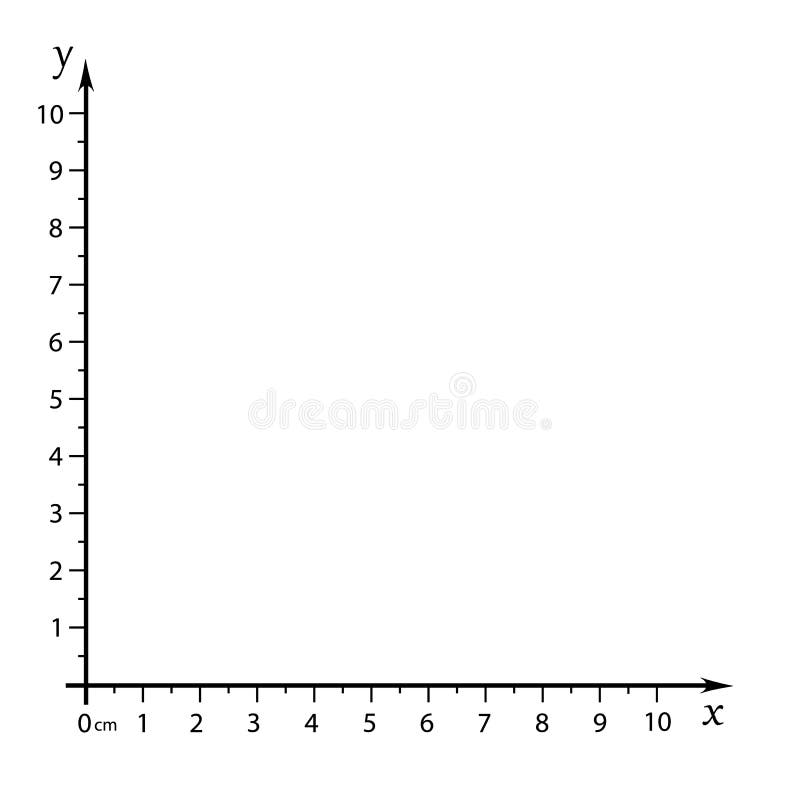 Cartesian Coordinate System Vector Illustration Stock Vector