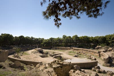 The Carthage amphitheatre stock photo. Image of roman - 7755732