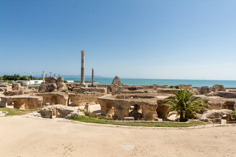 Carthage, Tunisia stock image. Image of roman, archaeological - 10914413