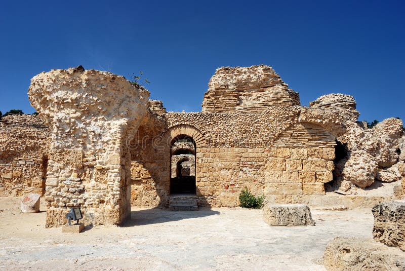 Carthage in Tunisia stock photo. Image of carthago, archeology - 28104452