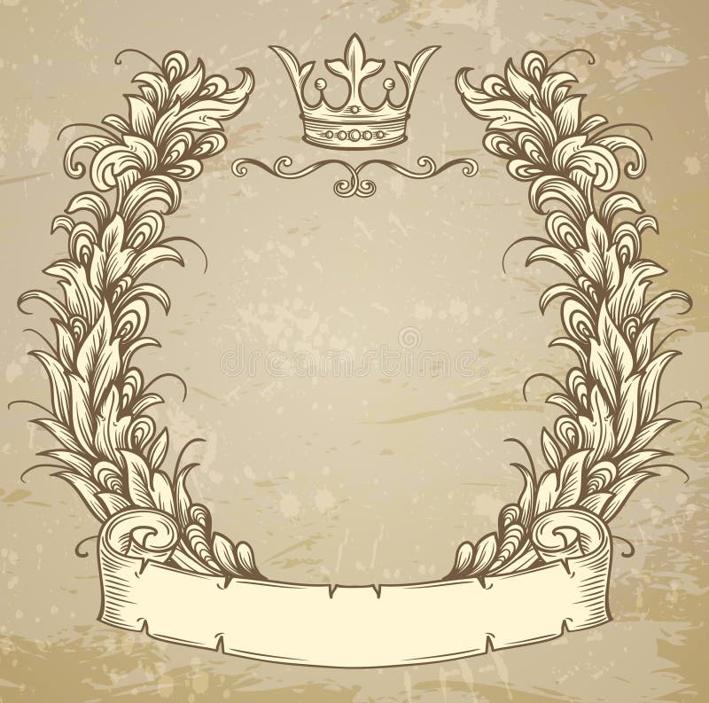 Cartiglio con il nastro illustrazione di stock. Illustrazione di inciso ...