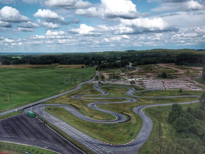Carting tracks. stock image. Image of tracks, fantastic - 121034693