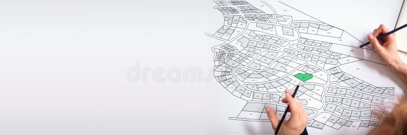 Cartographer Land Map Plot. Cartographer Stock Image - Image of ...