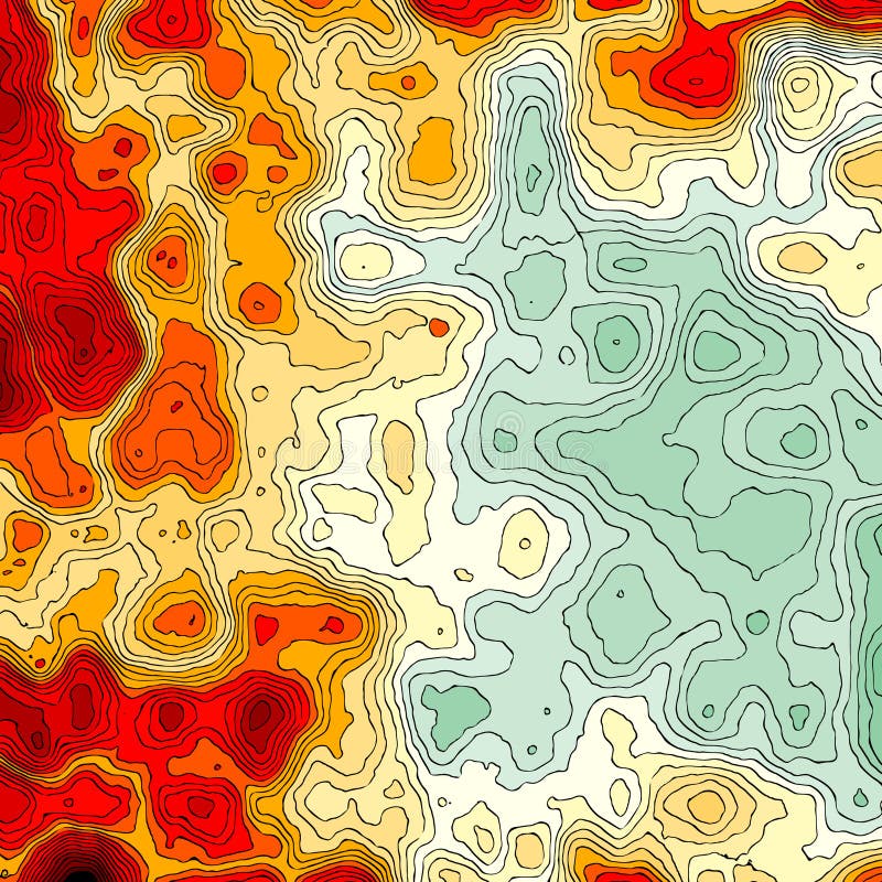 Cartographic Pattern - Vector Illustration Stock Vector - Illustration ...