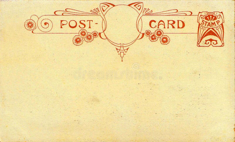 Cartolina di art deco fotografia stock. Immagine di illustrazione ...