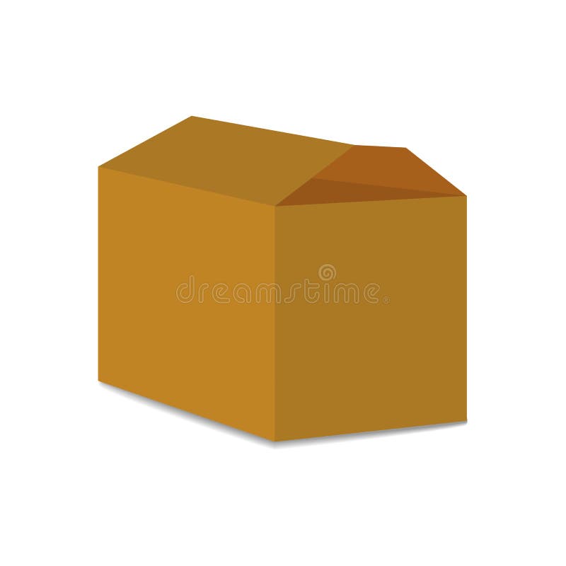 Carton Box. Delivery Packaging Vector Illustration. Stock Vector ...