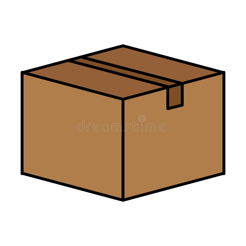 Carton box icon stock vector. Illustration of product - 81779662
