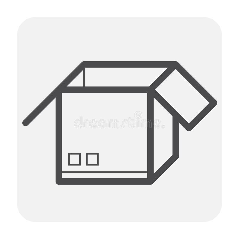 Carton box icon stock vector. Illustration of carton - 186445678