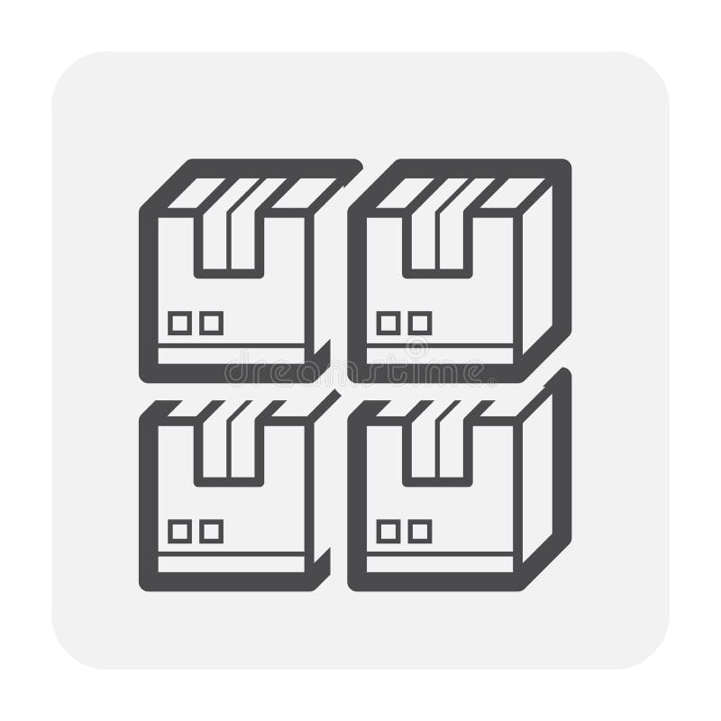 Carton box icon stock vector. Illustration of products - 184153158