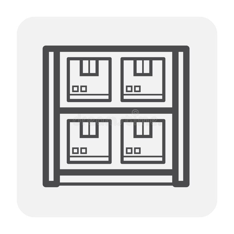 Carton box icon stock vector. Illustration of carton - 186445678