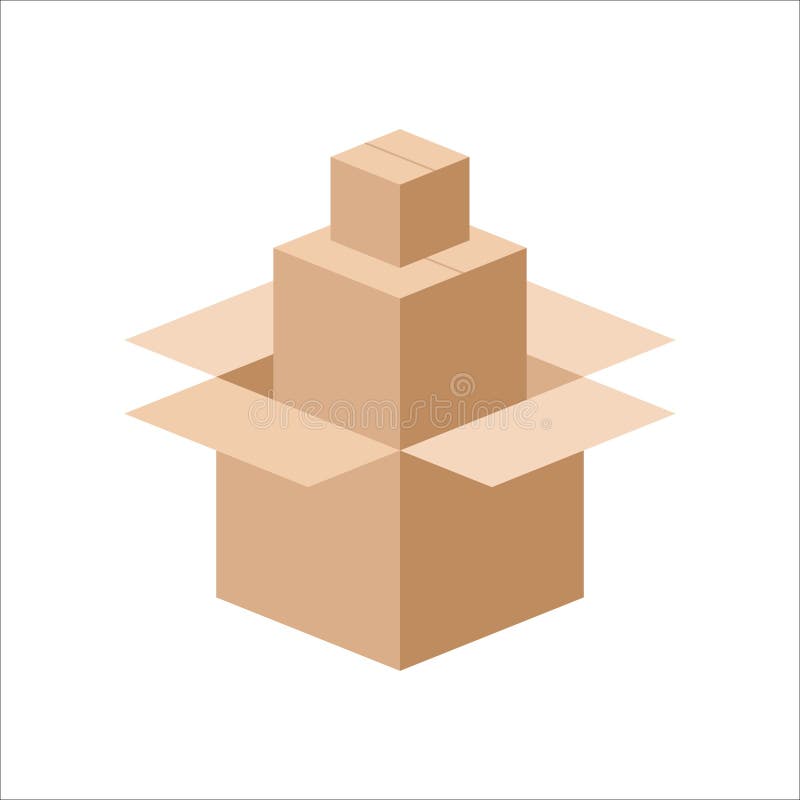 Carton Box Icon , Vector and Illustration Stock Vector - Illustration ...