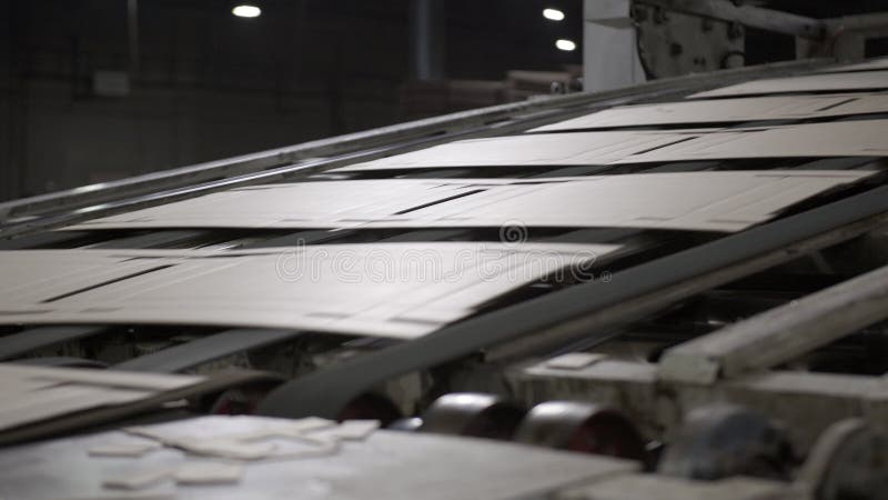 Carton Box Making Process Paper Mill Factory Stock Footage - Video of ...