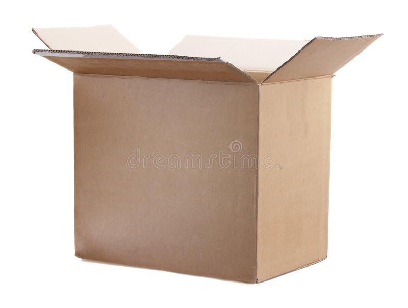 Cardboard box ariel stock image. Image of recycle, cardboard - 4013407