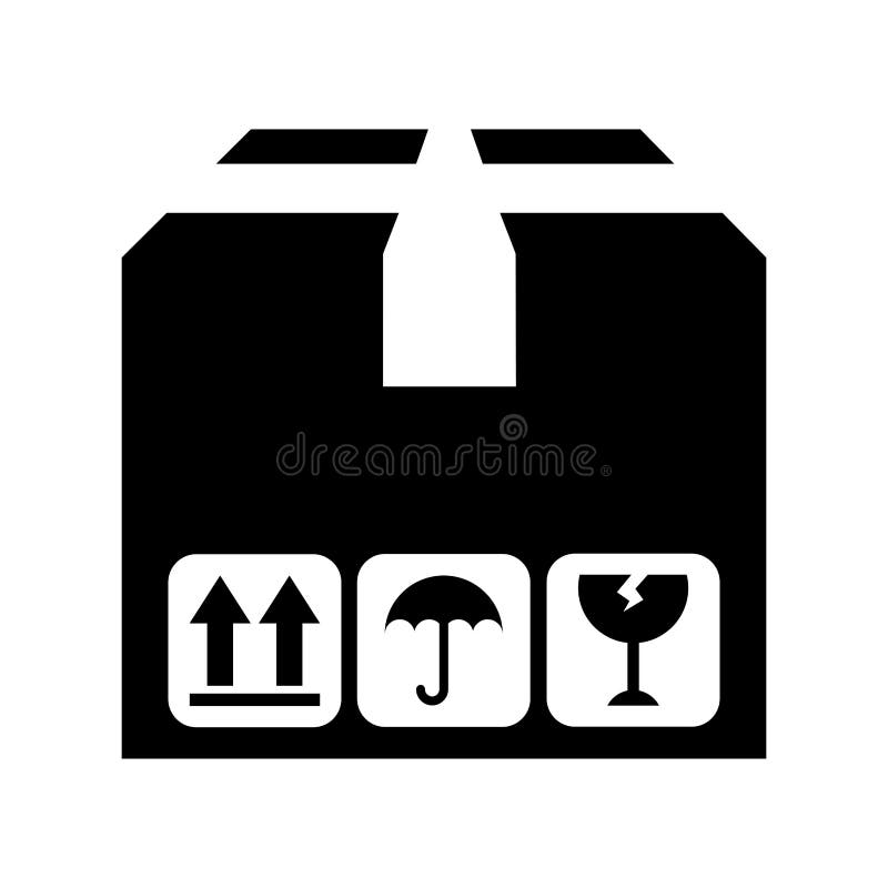 Carton box packing icon stock illustration. Illustration of symbol ...
