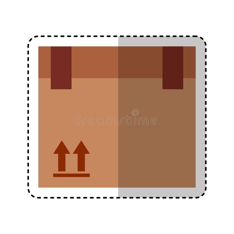 Carton box packing icon stock illustration. Illustration of pack - 84493875