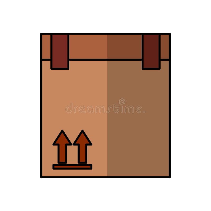 Carton box packing icon stock illustration. Illustration of shape ...
