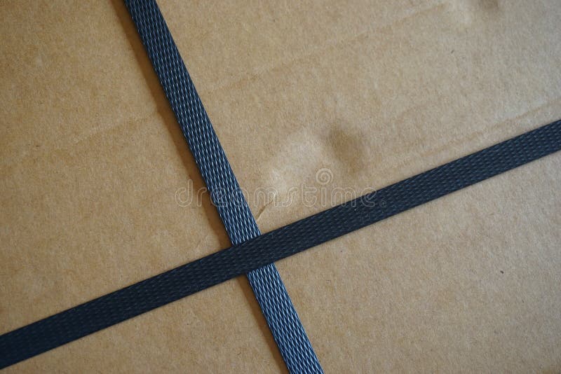 Carton box with straps stock photo. Image of empty, idea - 92157688
