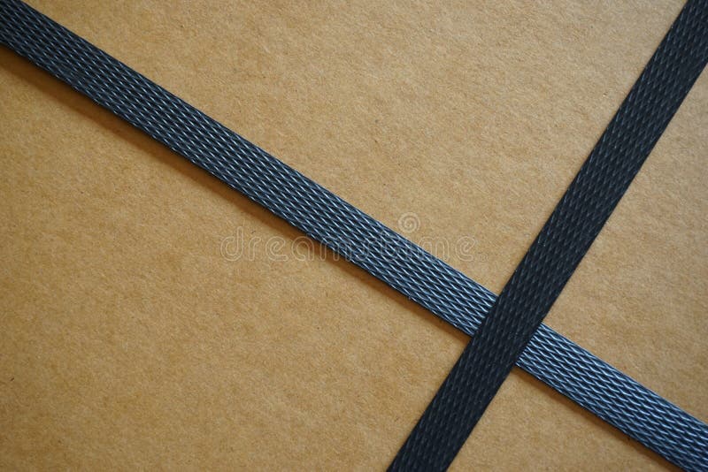 Carton box with straps stock image. Image of aged, paper - 92848403