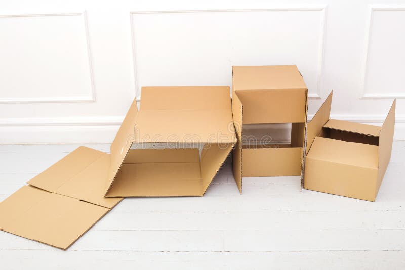 Carton boxes stock image. Image of delivery, crate, recycle - 48631735