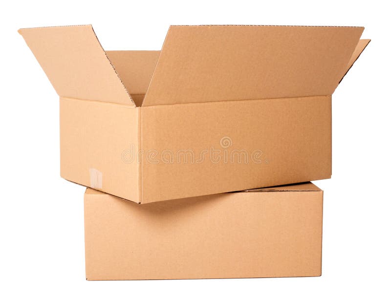 Carton boxes stock image. Image of delivery, crate, recycle - 48631735