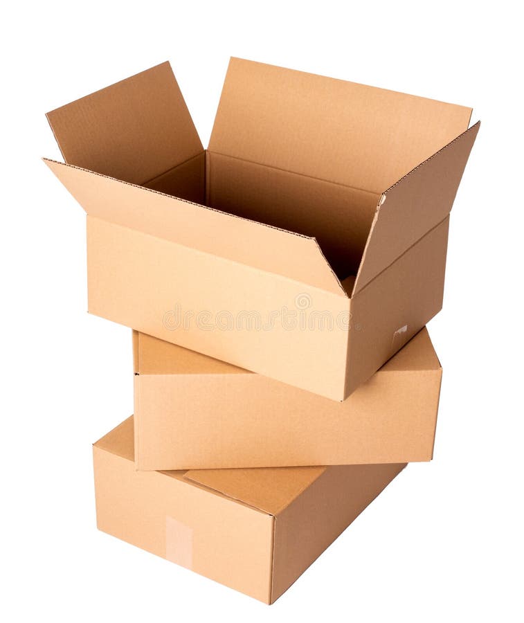 Carton boxes stock image. Image of storage, details, brown - 48630201