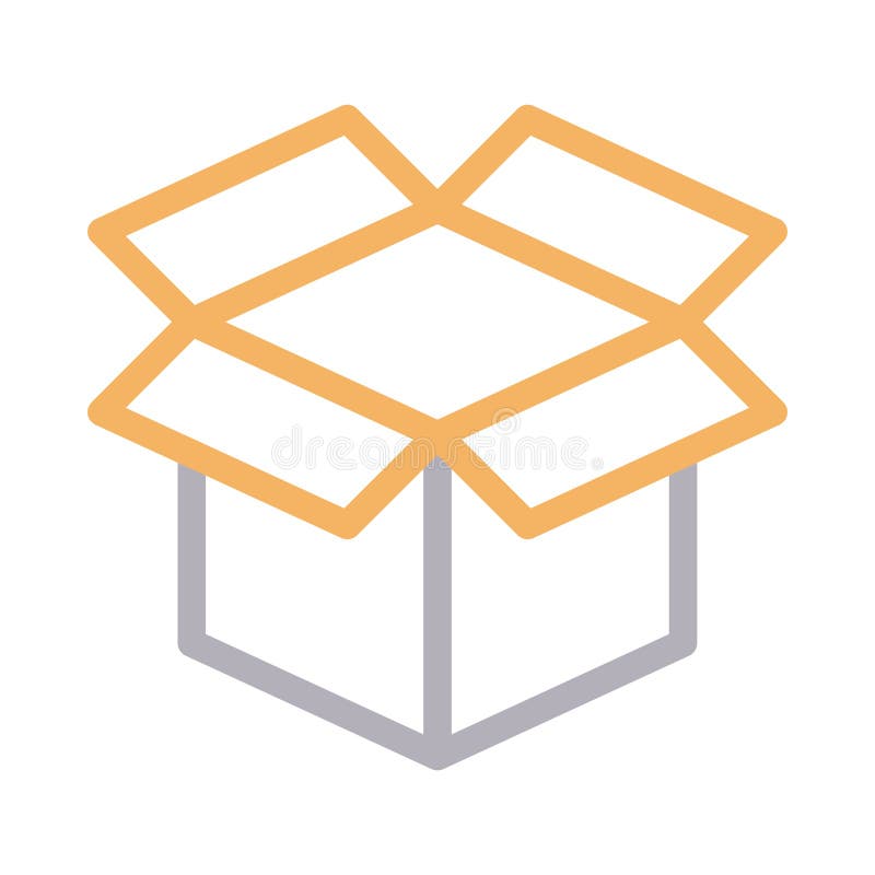 Carton Colour Line Vector Icon Stock Vector - Illustration of graphic ...