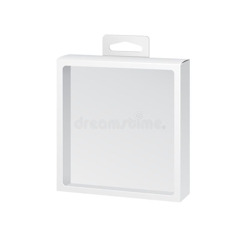 Carton or Plastic White Blank Package Box with Handle and Window ...