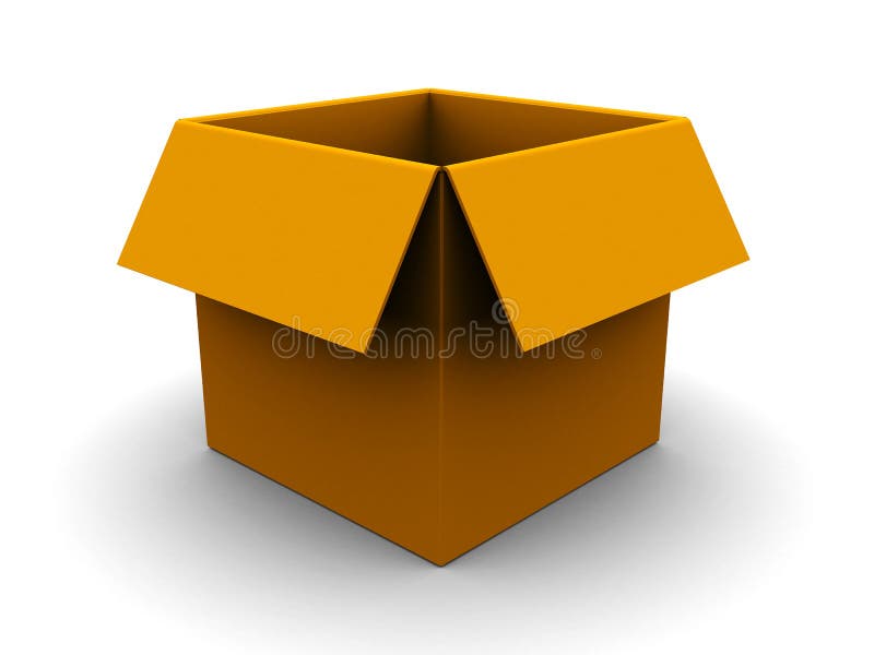 Carton vide illustration stock. Illustration du déménager - 9465975