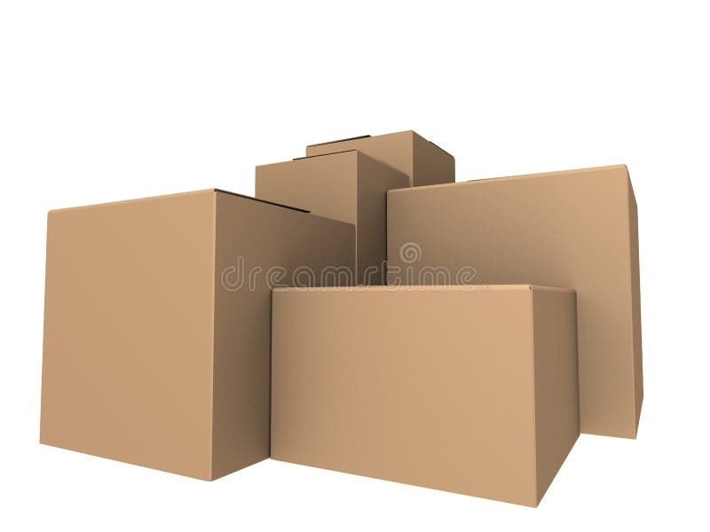 Box stock illustration. Illustration of carton, crate, mail - 436320
