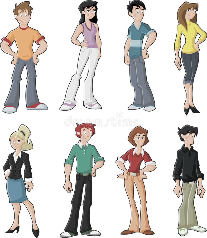 Cousin Cartoon Stock Illustrations – 279 Cousin Cartoon Stock ...