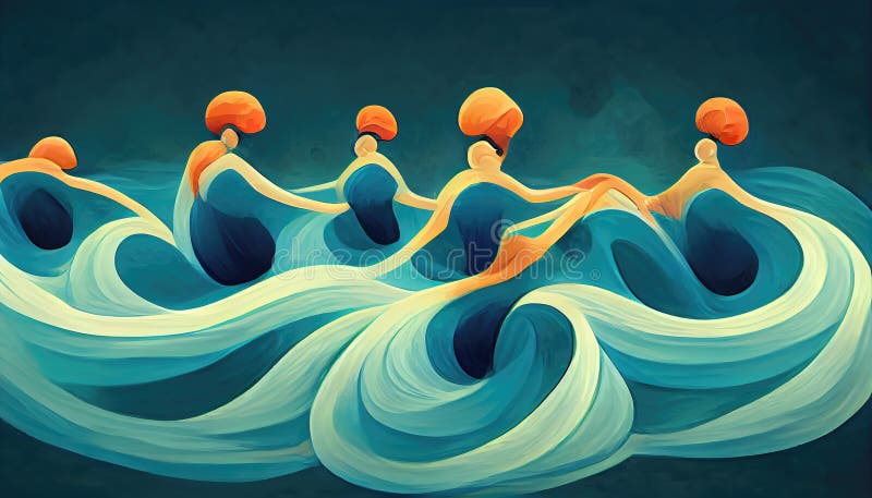 Swimming Synchronised Stock Illustrations – 87 Swimming Synchronised ...