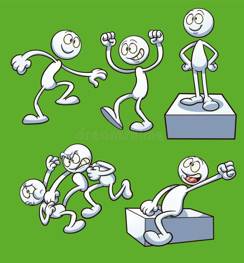 Cartoon actions stock vector. Illustration of vector - 98539565