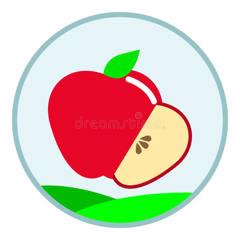 Cartoon apple stock illustration. Illustration of vector - 258209821