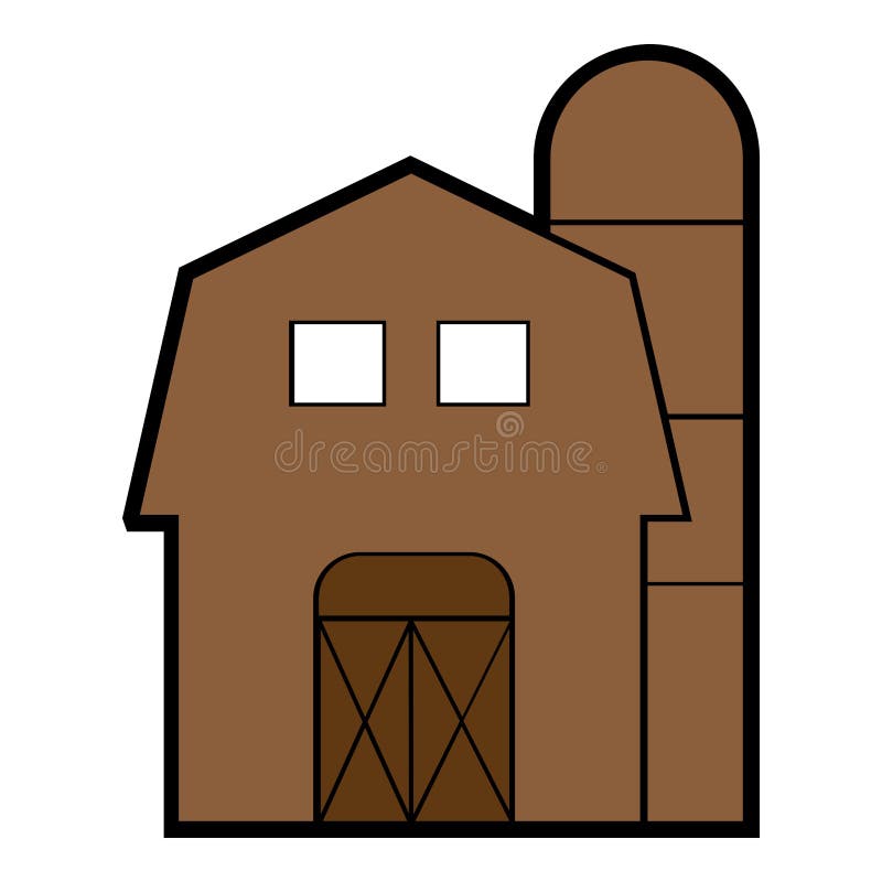 Cartoon barn shed stock vector. Illustration of cartoon - 258326087