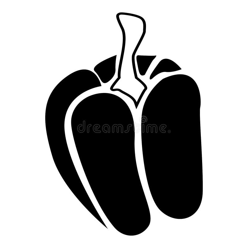 Cartoon bell pepper stock vector. Illustration of vegetable - 258210933