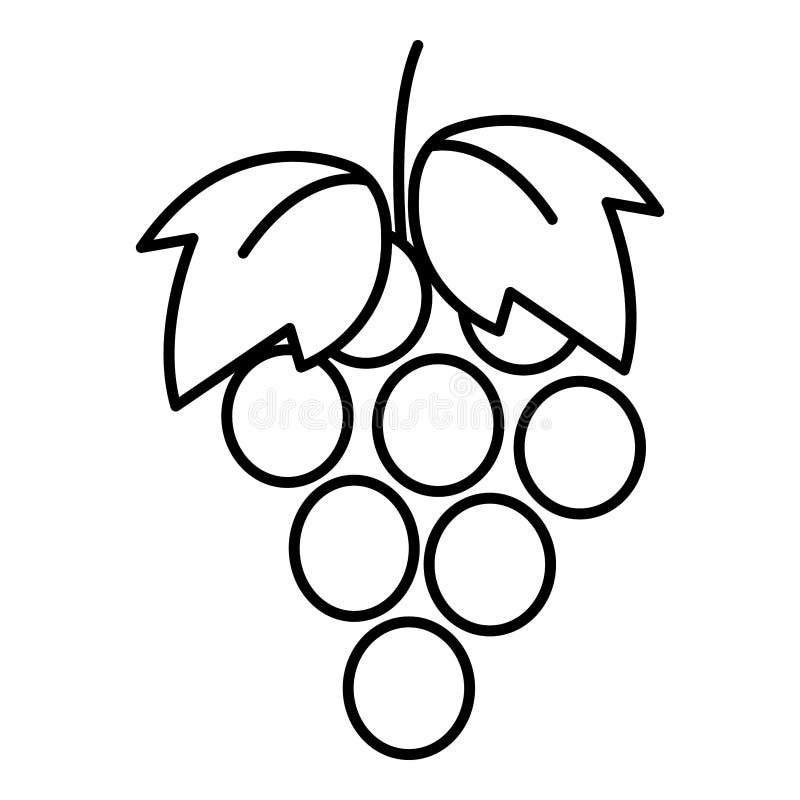 Cartoon grape stock vector. Illustration of design, grape - 258218069