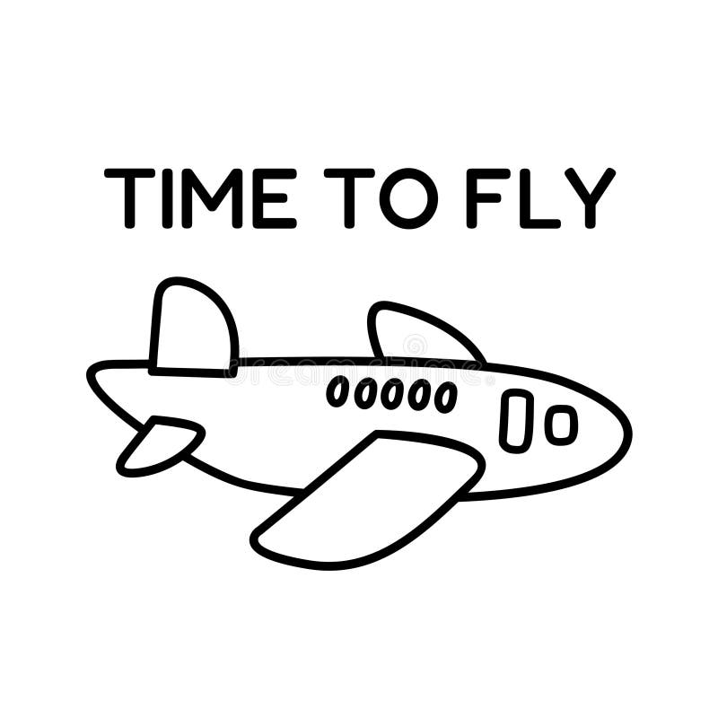 Airplane Cartoon Line Drawing Stock Illustrations – 13,724 Airplane ...