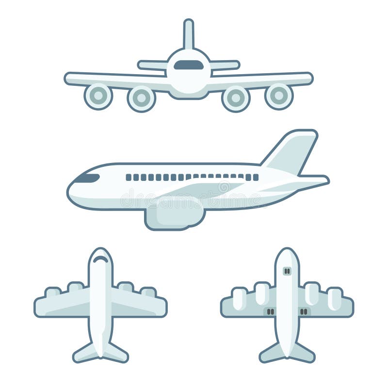 Airplane Cartoon Side Stock Illustrations – 629 Airplane Cartoon Side ...