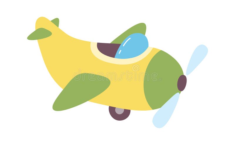 Cartoon Airplane Vehicle stock vector. Illustration of aviation - 280799262