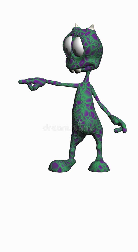 Cartoon alien stock illustration. Illustration of graphic - 4565119