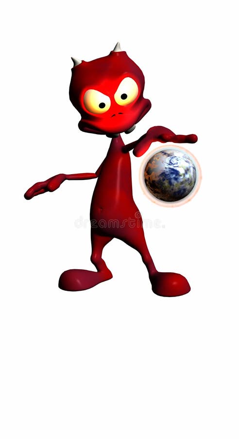 Cartoon alien stock illustration. Illustration of texture - 4565279